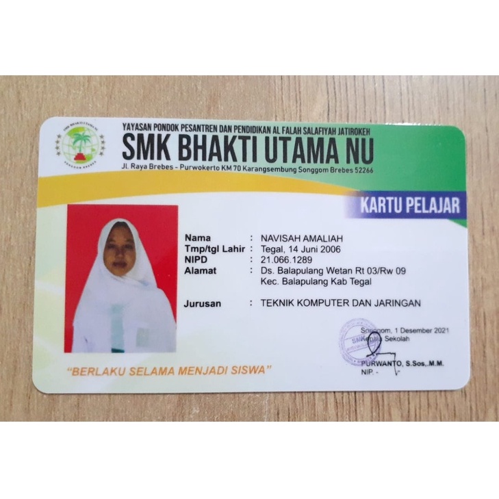 Jual Id Card PVC/Kartu Anggota/Member Card/Kartu Santri/Kartu Mahasiswa ...