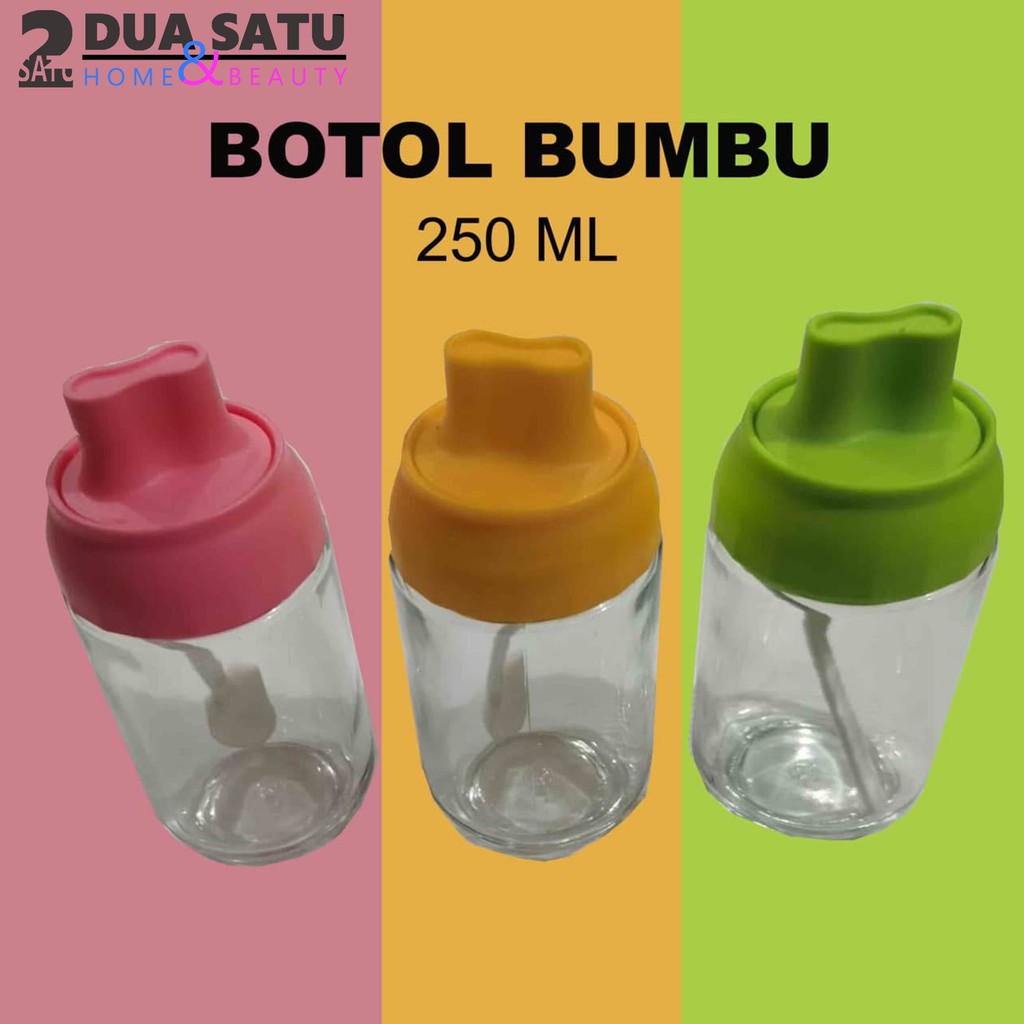 Jual Botol Bumbu Garam Lada Merica Bubuk Kaca Dapur Tutup Berwarna by ...