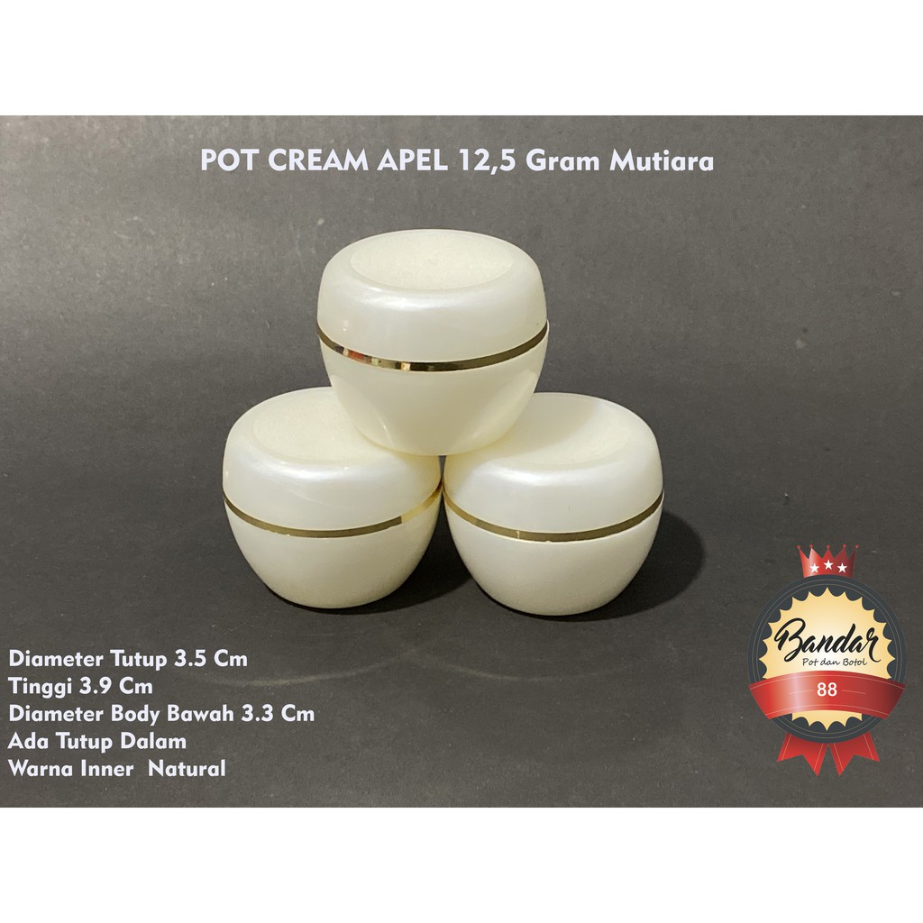 Jual POT CREAM APEL 12,5 Gram Mutiara (PAKET 25 Pcs @ Rp 1850 ...