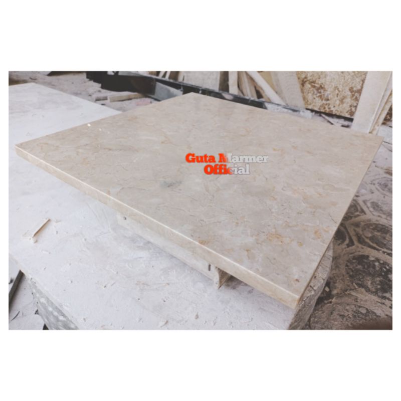 Jual Daun Meja ( Top Table ) Batu Marmer Putih Glosy Mengkilat | Shopee ...