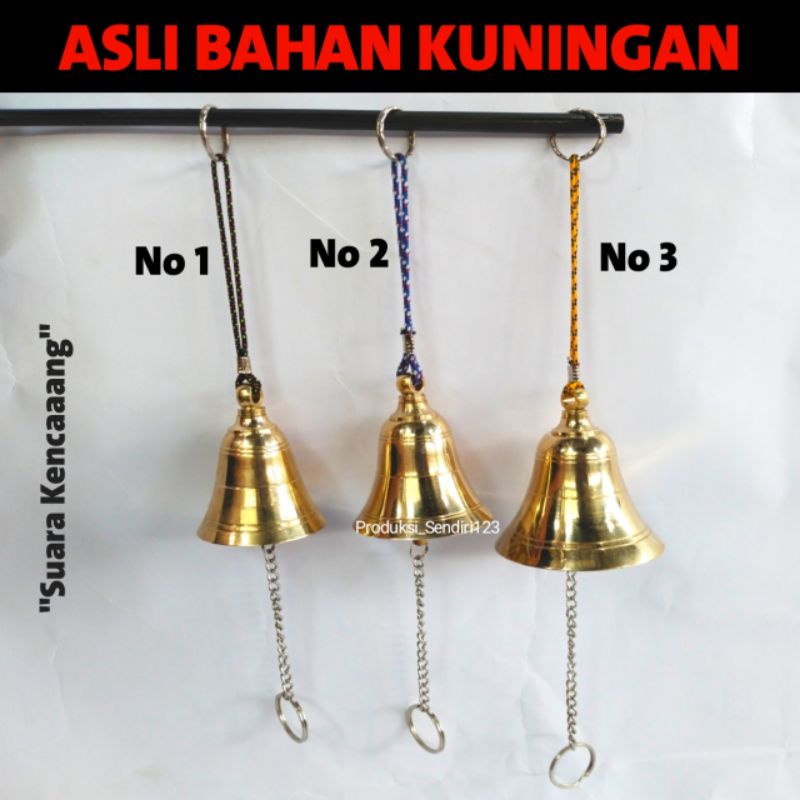 Jual Lonceng bell pintu bahan kuningan bel pagar suara nyaring Lonceng ...