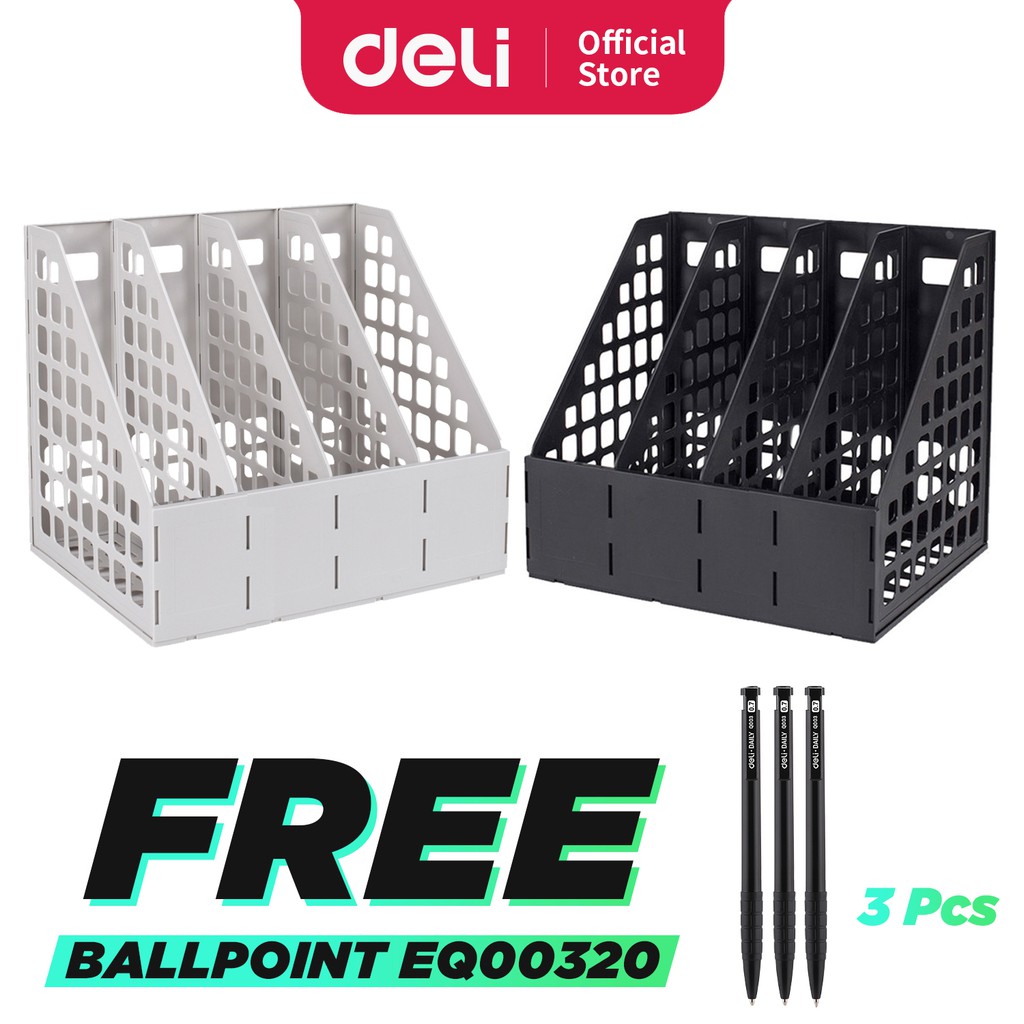 Jual Deli Rak Box File Bahan Plastik 3 Kotak 4 Kotak 78990 78991 ...