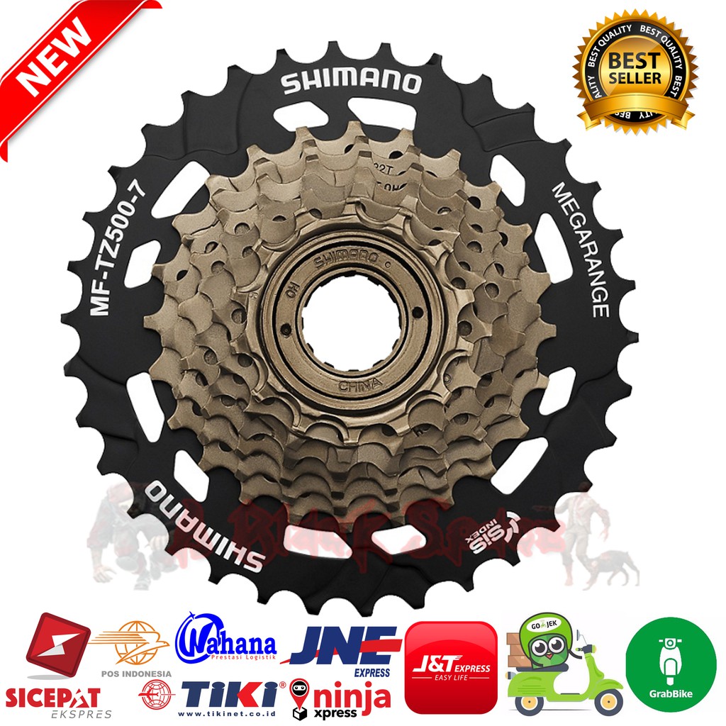 Jual SPROCKET SHIMANO TOURNEY MF TZ500-7 FREEWHEEL MEGARANGE 7 SPEED 14 ...
