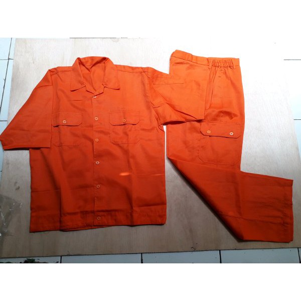 Jual wearpack potongan baju kerja stelan baju ob office boy baju ...