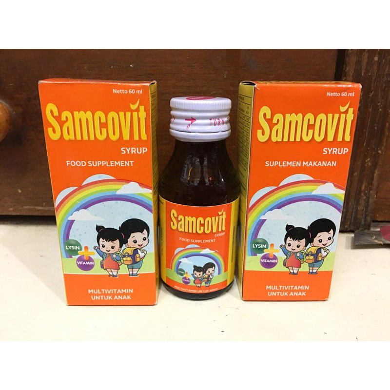 Jual Samcovit Syrup 60ml/Multivitamin untuk anak | Shopee Indonesia