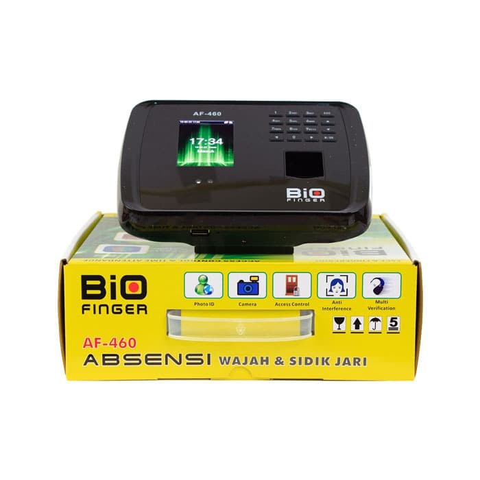 Jual BIOFINGER AF-460 Face ID Mesin Absensi Wajah dan Sidik Jari ...