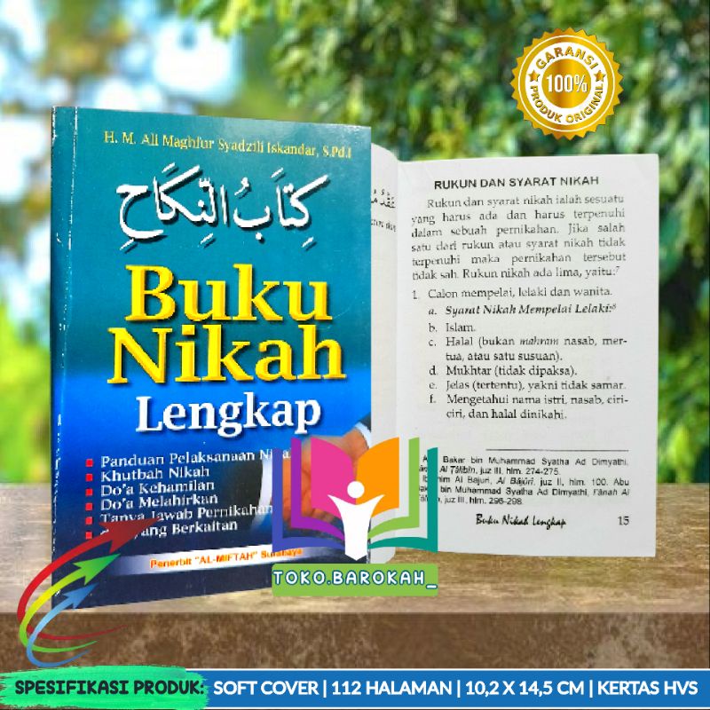 Jual Kitabun Nikah Buku Nikah Lengkap Kitab Nikah Tentang Pernikahan ...