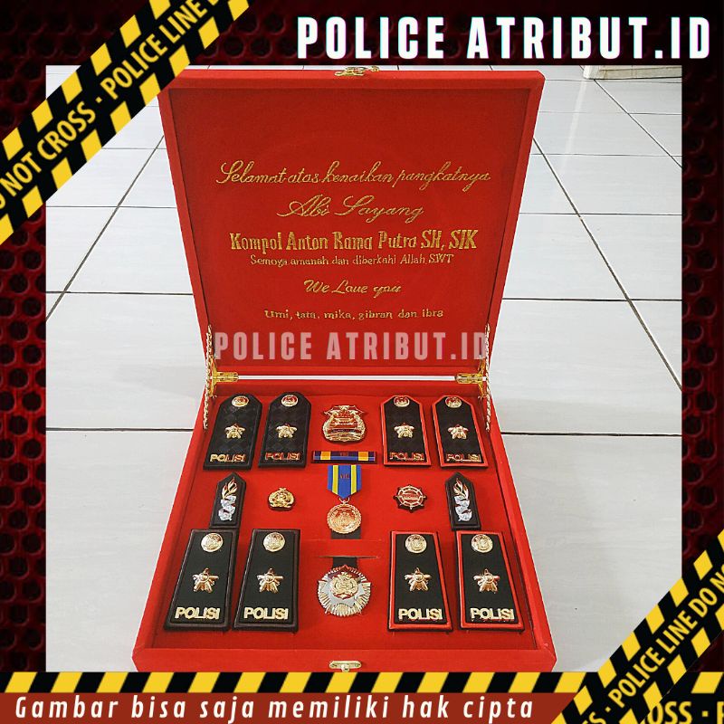Jual Pangkat Kompol Polisi PDH PDU Set Box Custom Promo Terbaru ...