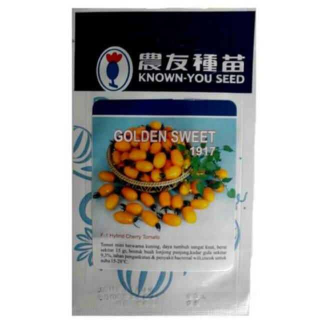 Jual Known You Seed Golden Sweet F1 Hybrid Cherry Tomato - 10 gram ...