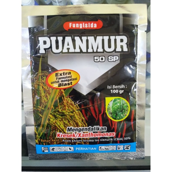 Jual fungisida PUANMUR 50sp kemasan 100grm | Shopee Indonesia