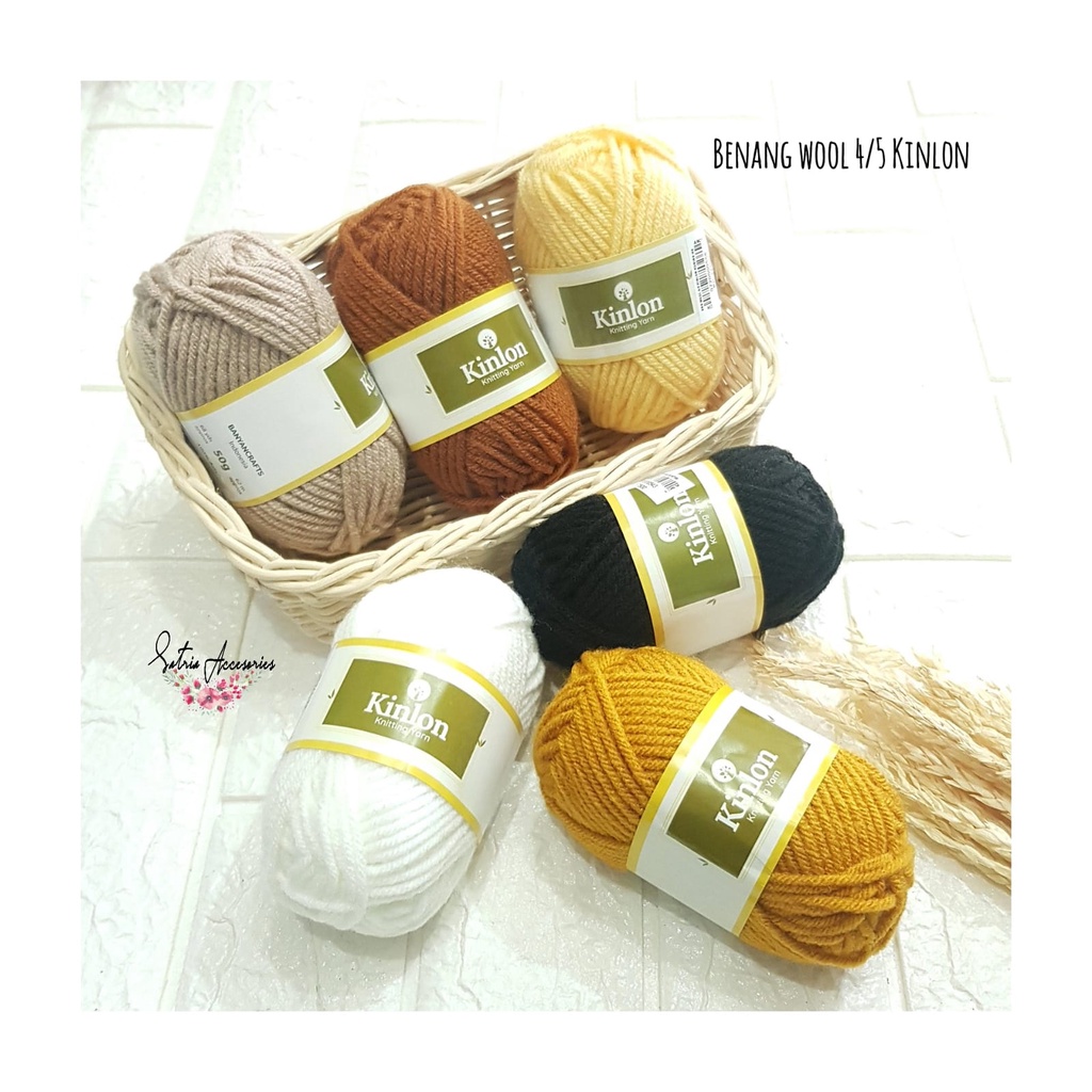 Jual Benang Wool Kinlon Acrylic/Kinlon Knitting Yarn/Benang Rajut ...