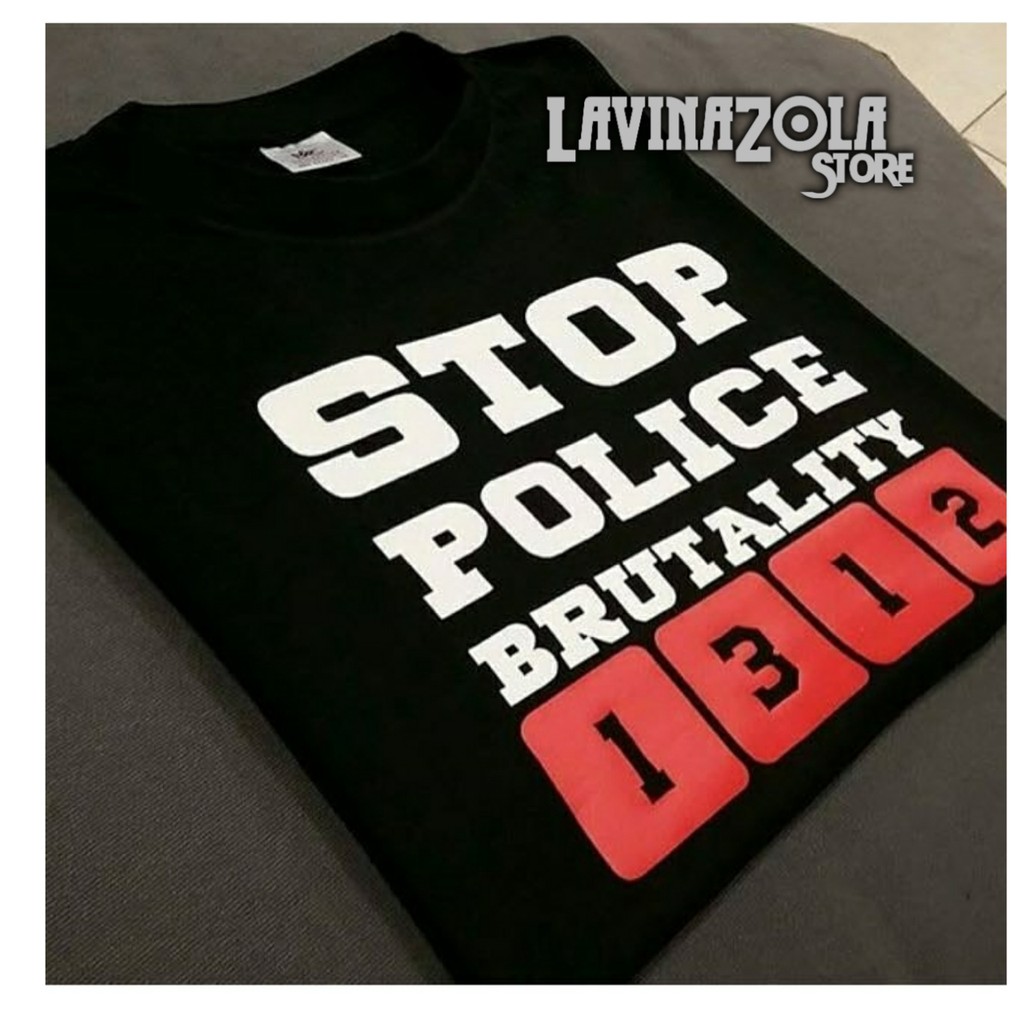 Jual Tshirt baju kaos stop police brutality 1312 acab all cops are ...
