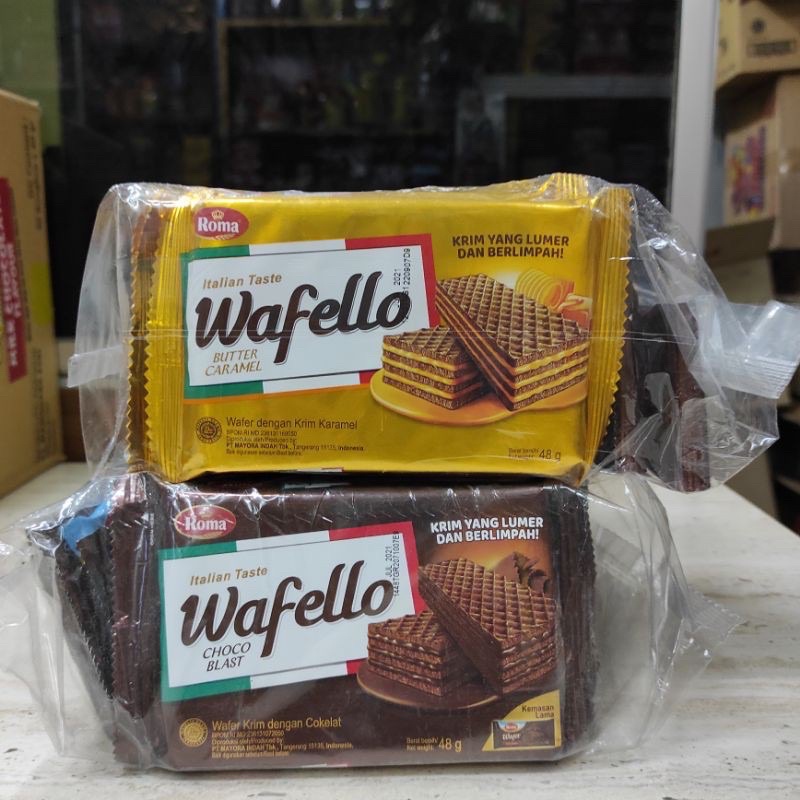 Jual Roma Wafello 48 gram BESAR (1 pack isi 10 pcs) | Shopee Indonesia