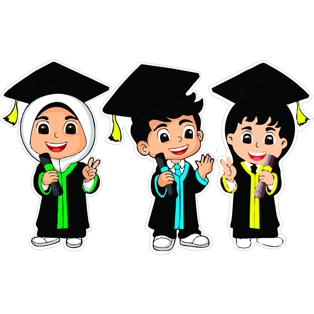 Jual vandel plakat akrilik wisuda TPQ TK PAUD tanpa sticker bawah 1-2 ...