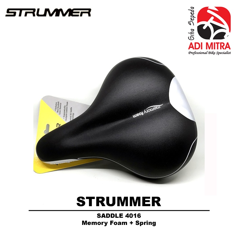 Jual Sadel Sepeda Strummer 4016 (Memory Foam + Spring) | Shopee Indonesia
