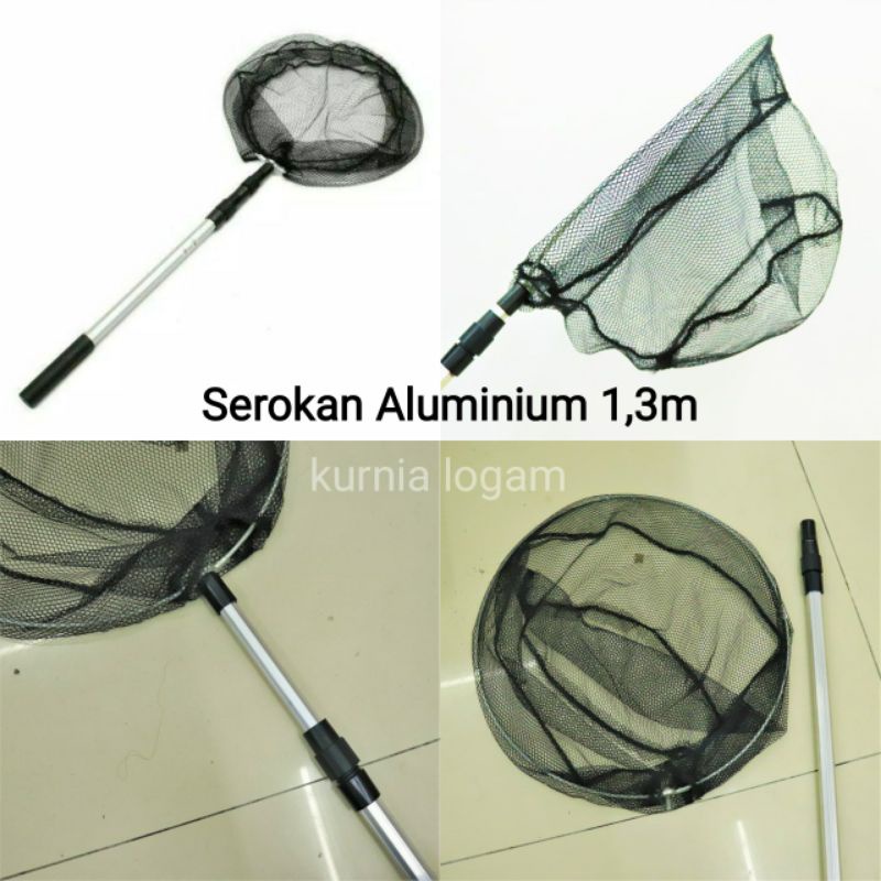 Jual Serokan Ikan/Jaring Ikan Aluminium 2 Sambung | Shopee Indonesia