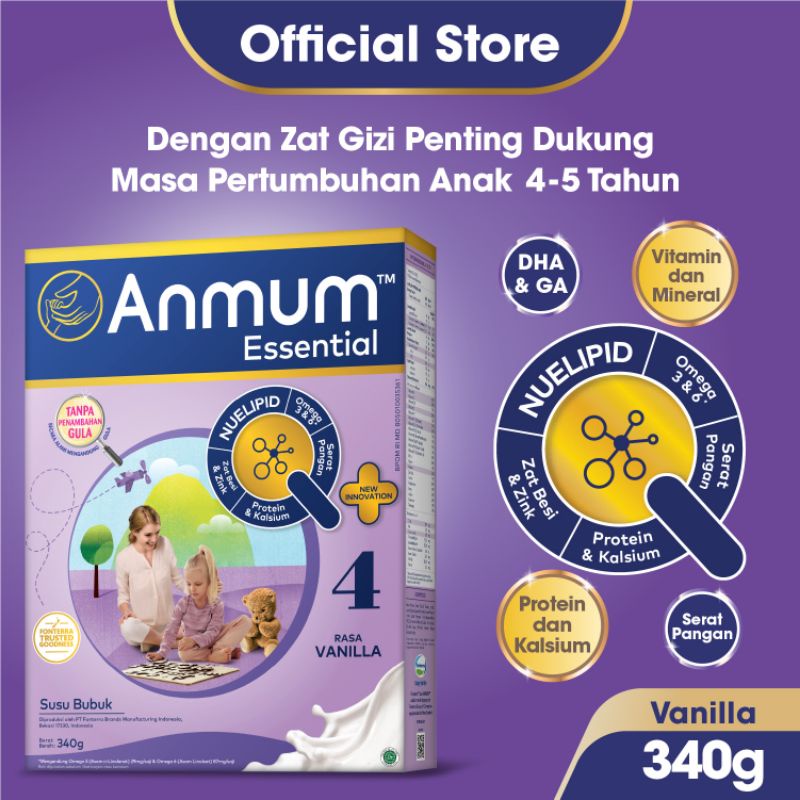 Jual Anmum Essential 4 Vanilla 340gr | Shopee Indonesia