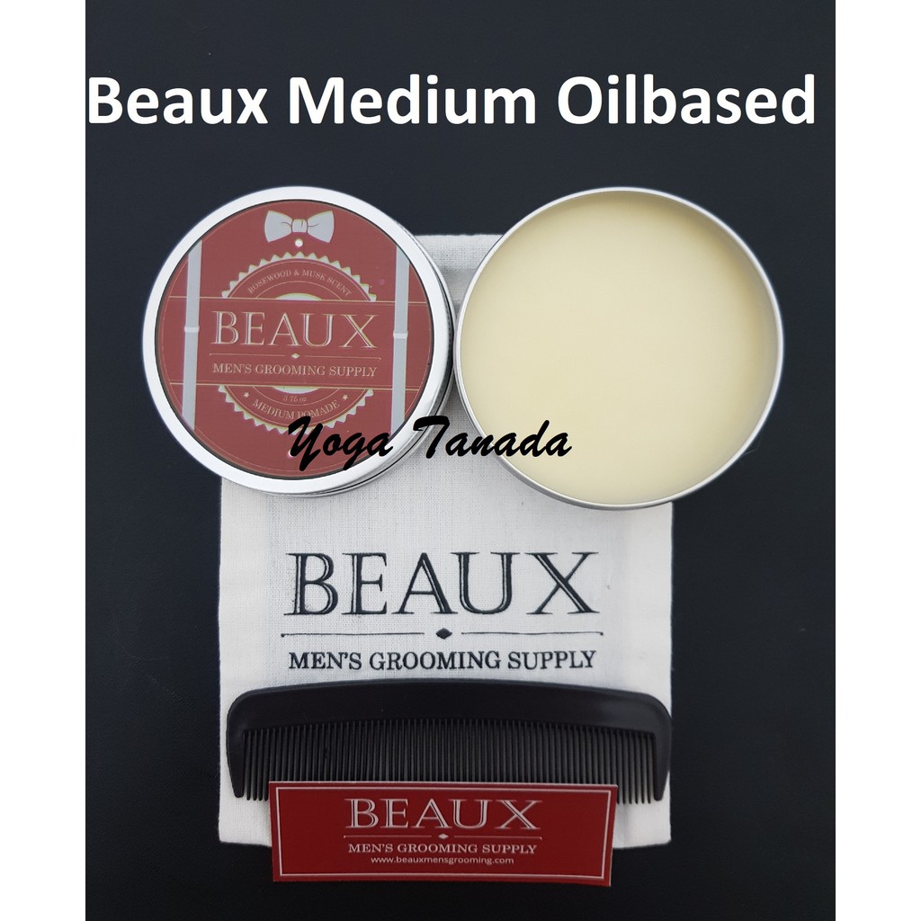 Jual POMADE BEAUX MEDIUM OILBASED OIL BASED 3.75 OZ (FREE SISIR) | Shopee Indonesia