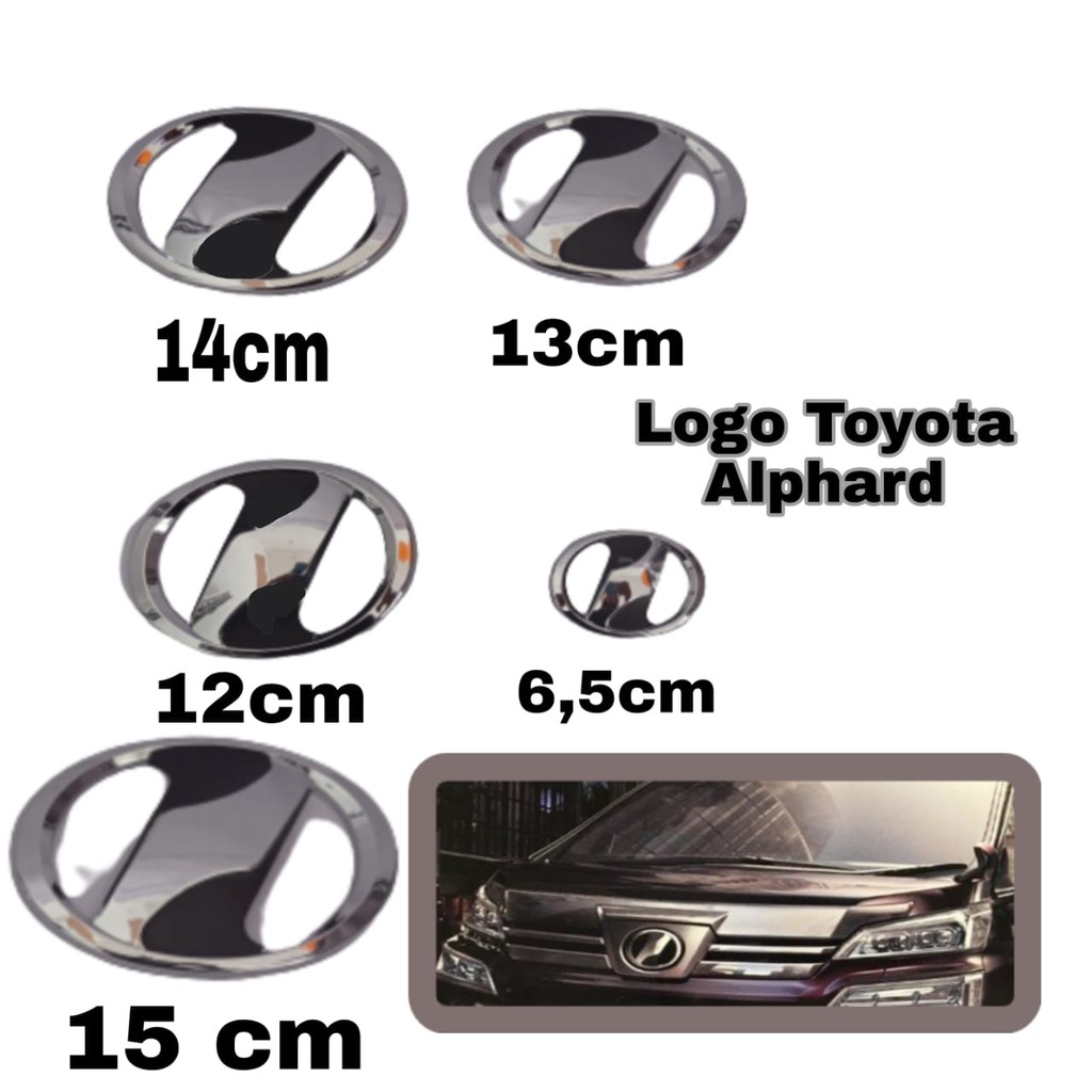 Jual STIKER Emblem Logo ALPHARD CHROME | Shopee Indonesia