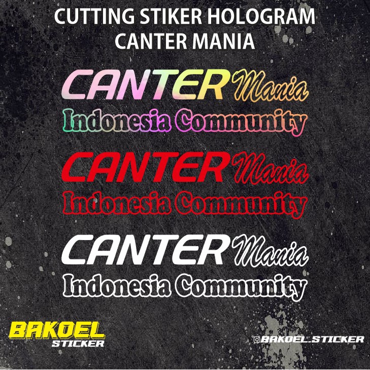 Jual Sticker Cutting CMIC ( CANTER MANIA INDONESIA COMMUNITY) | Shopee ...