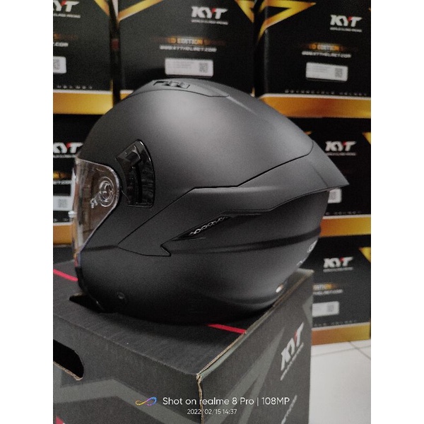 Jual KYT NFJ PLAIN MATT BLACK (ORIGINAL) | Shopee Indonesia