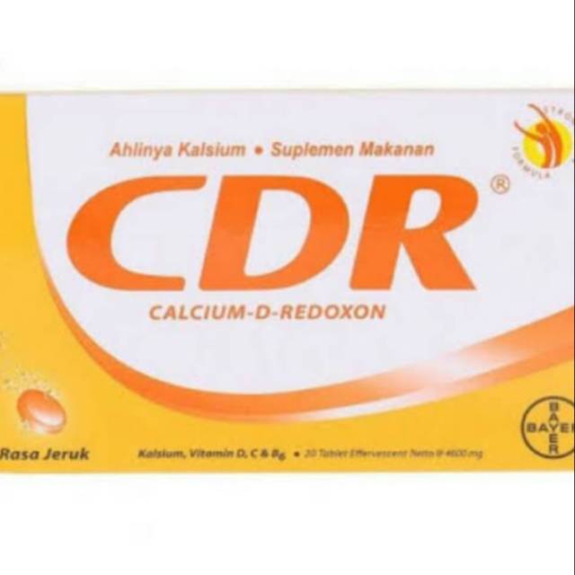Jual CDR Vitamin C 1000mg Calcium 250mg 20 effervescent tablet | Shopee ...