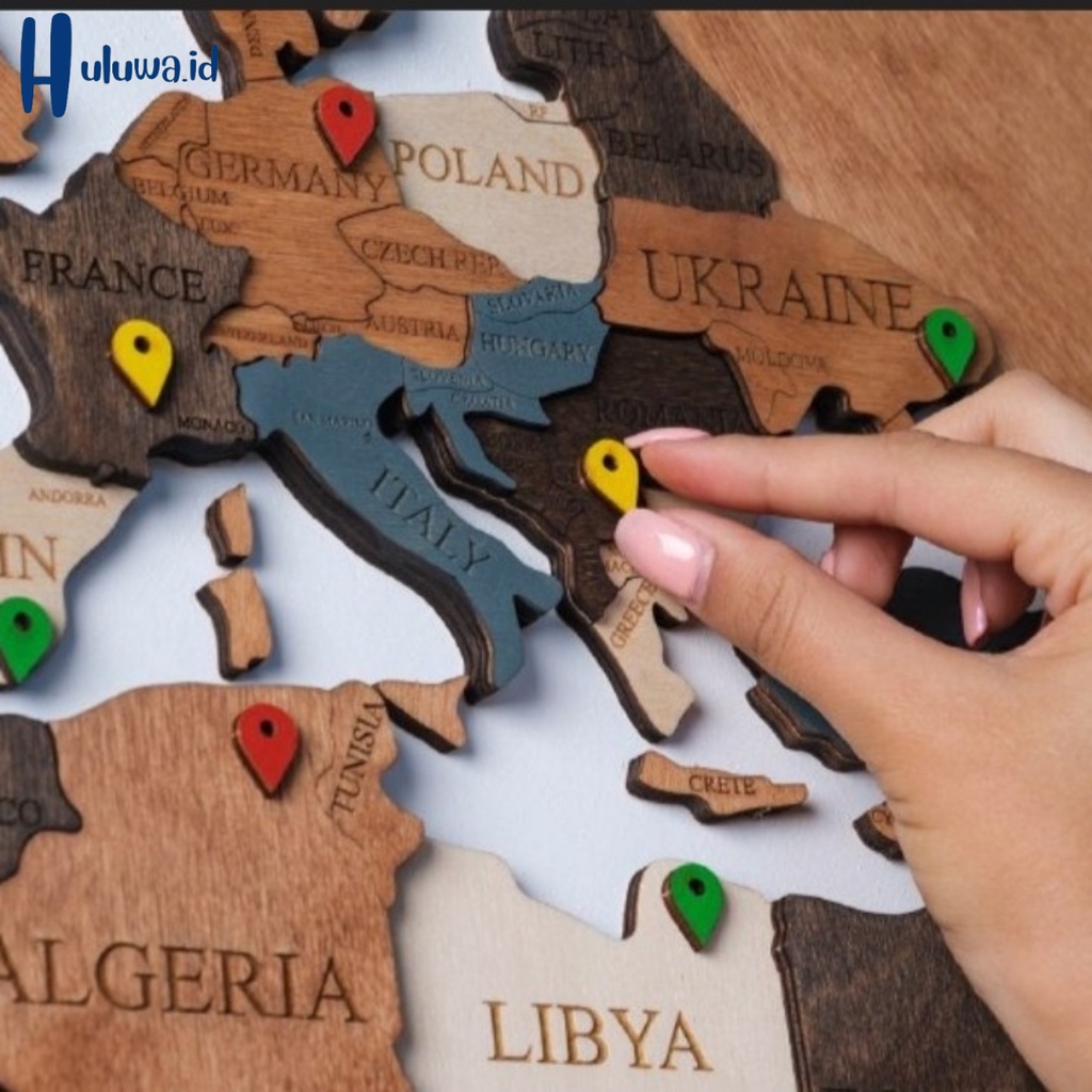 Jual Push Pin Peta Dunia / Penanda Peta Atlas/Map Marker | Shopee Indonesia