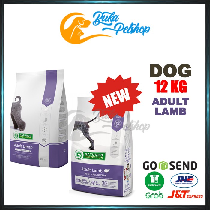 Jual NATURE PROTECTION Adult Lamb 12kg Dog Food | Shopee Indonesia