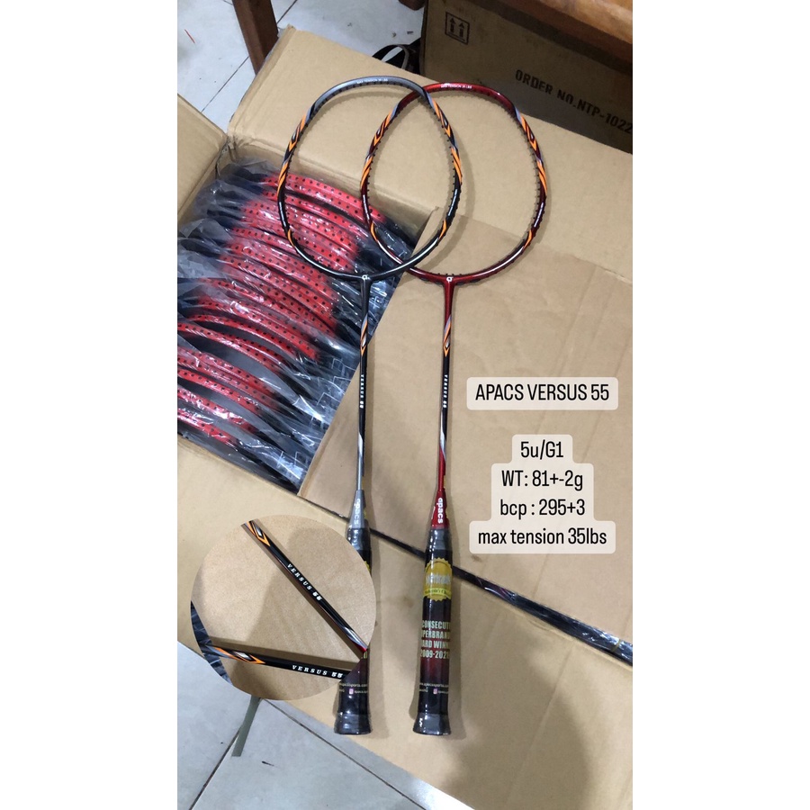 Jual Raket super kuat Apacs versus 55 original | Shopee Indonesia