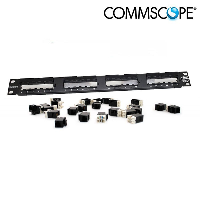 Jual AMP Commscope 1933796-2 Patch Panel 24 Port SL Series Cat6/Cat.6 ...