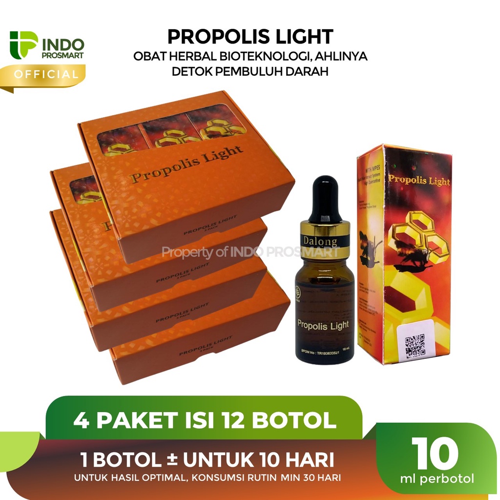 Jual Propolis Light Original (4 Paket Isi 12 Botol) | Shopee Indonesia