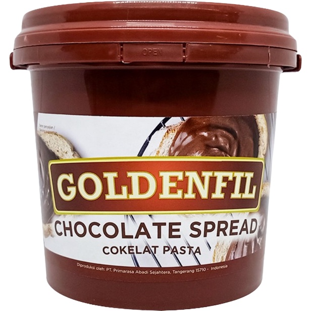 Jual Goldenfil Chocolate Spread 1kg Selai Olesan Cokelat Pasta | Shopee ...
