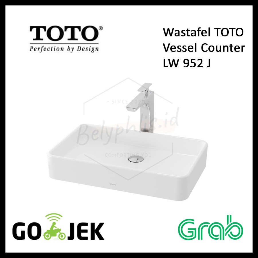 Jual TOJA LW 952 J | Wastafel Toto | Console Lavatory (BODY ONLY) | Shopee Indonesia