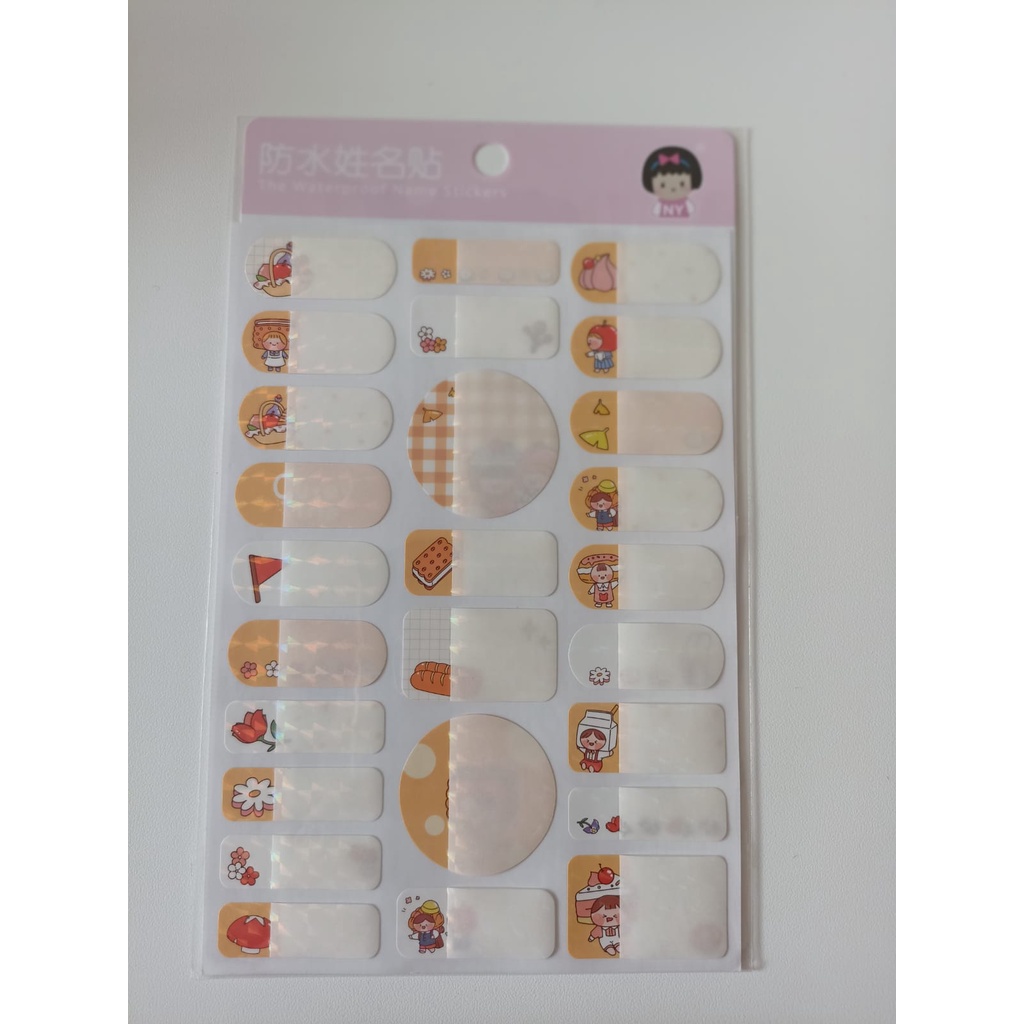 Jual READY - STICKER Kuku & Sticker Nama Waterproof (bisa ditulis ...
