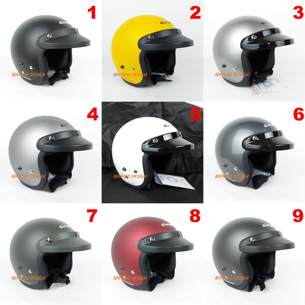 Jual HELM MOTOR SNI CARGLOSS CFM Retro Army Half Face Helm Bogo ...
