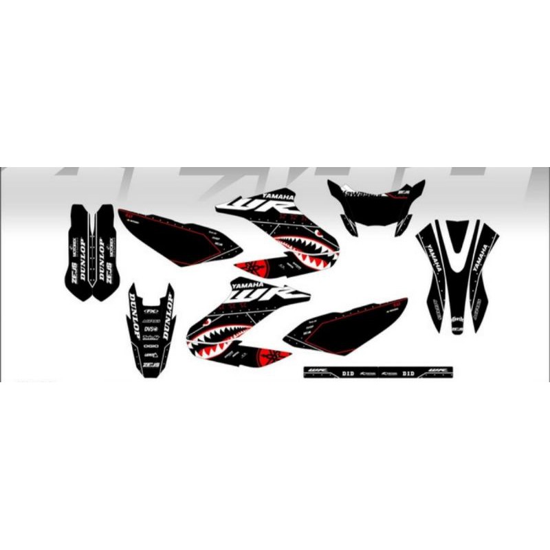 Jual DECAL STIKER YAMAHA WR155R CUSTOM DESAIN BISA RRQUEST NOMOR NAMA ...