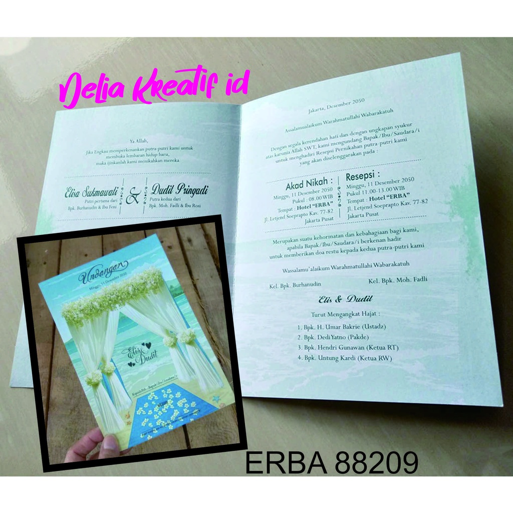 Jual Undangan erba 88209 blangko erba murah | Shopee Indonesia