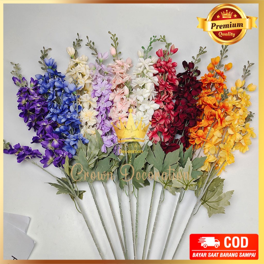 Jual Bunga Delphinium Spring - bunga plastik artificial Snapdragon ...