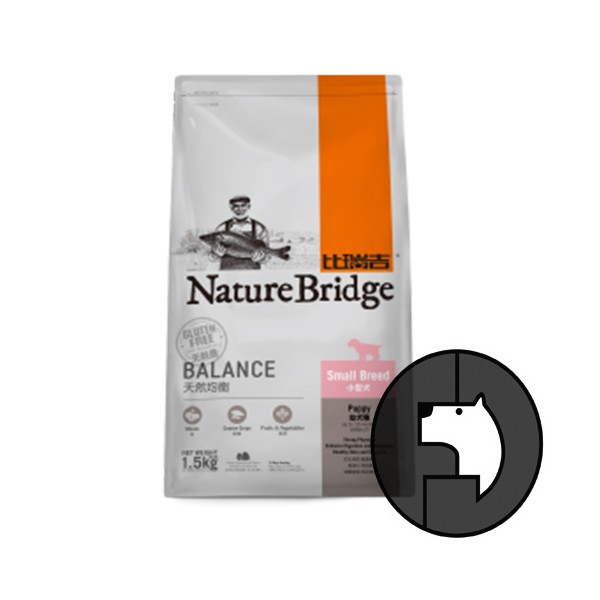 Jual naturebridge 1.5 kg puppy small breed balance | Shopee Indonesia