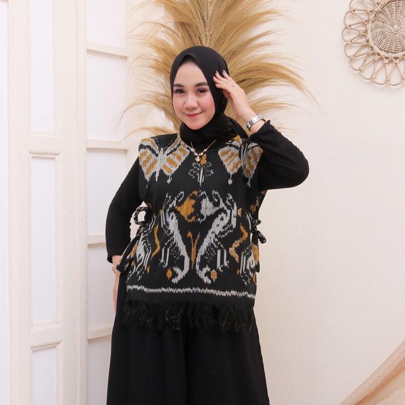 Jual TORA VEST UNISEX ETNIK TENUN IKAT DAYAK OUTER TENUN TORAJA SONGKET ...