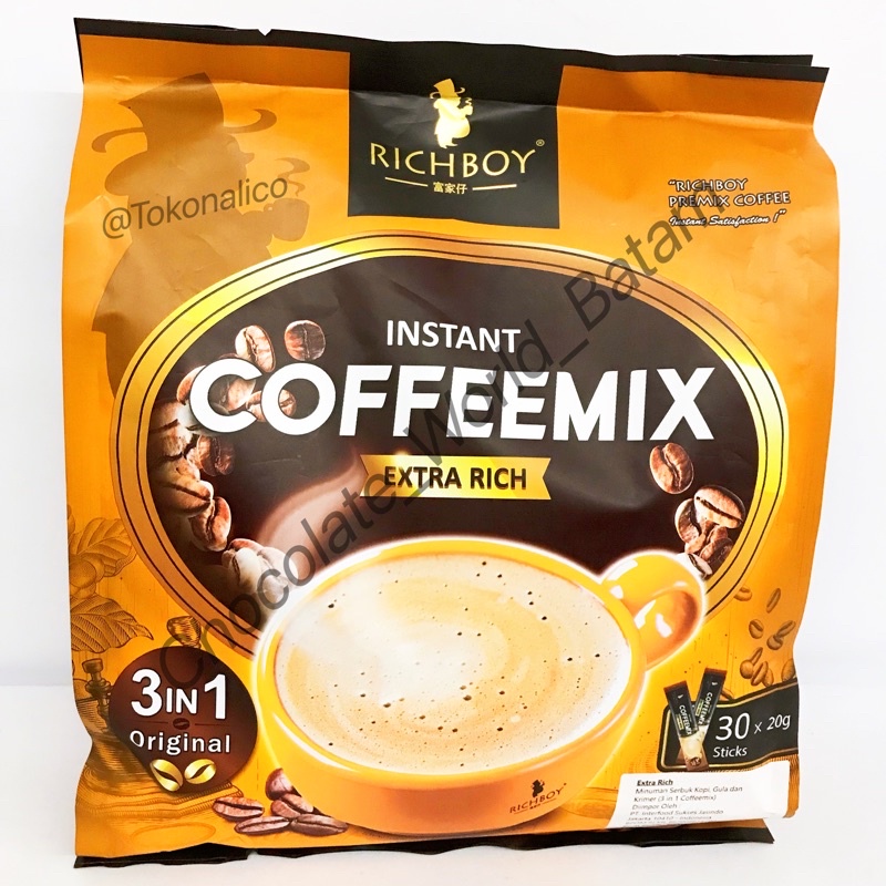 Jual Rich Boy Coffeemix 600gr(30sachet@20gr) | Shopee Indonesia