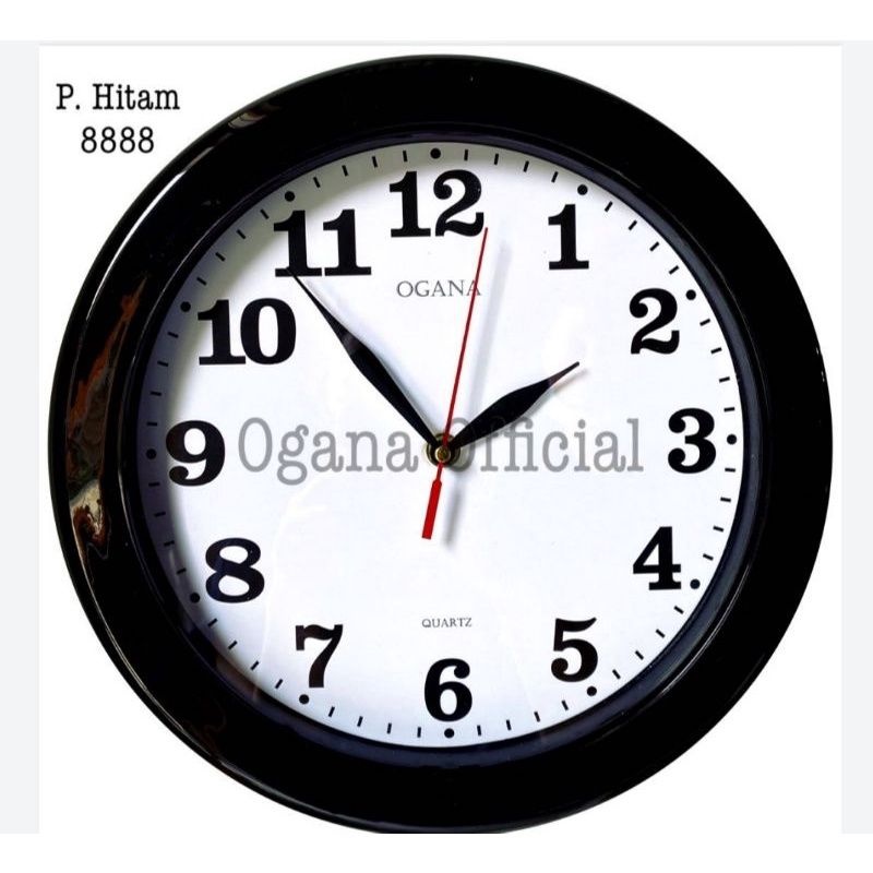 Jual JAM DINDING OGANA TIPE 8888 POLOS UKURAN 30 CM | Shopee Indonesia
