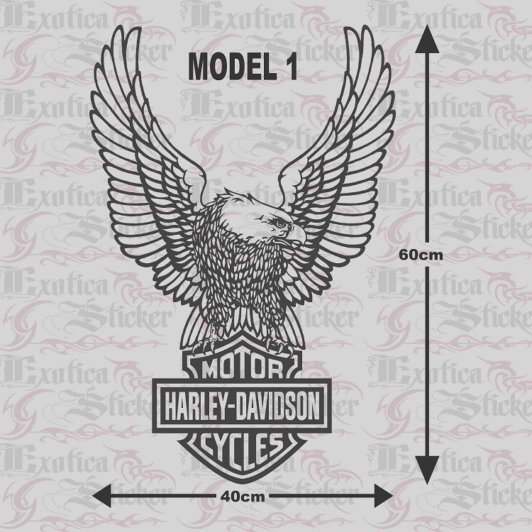 Jual cutting stiker Harley Davidson Eagle 2 | Shopee Indonesia