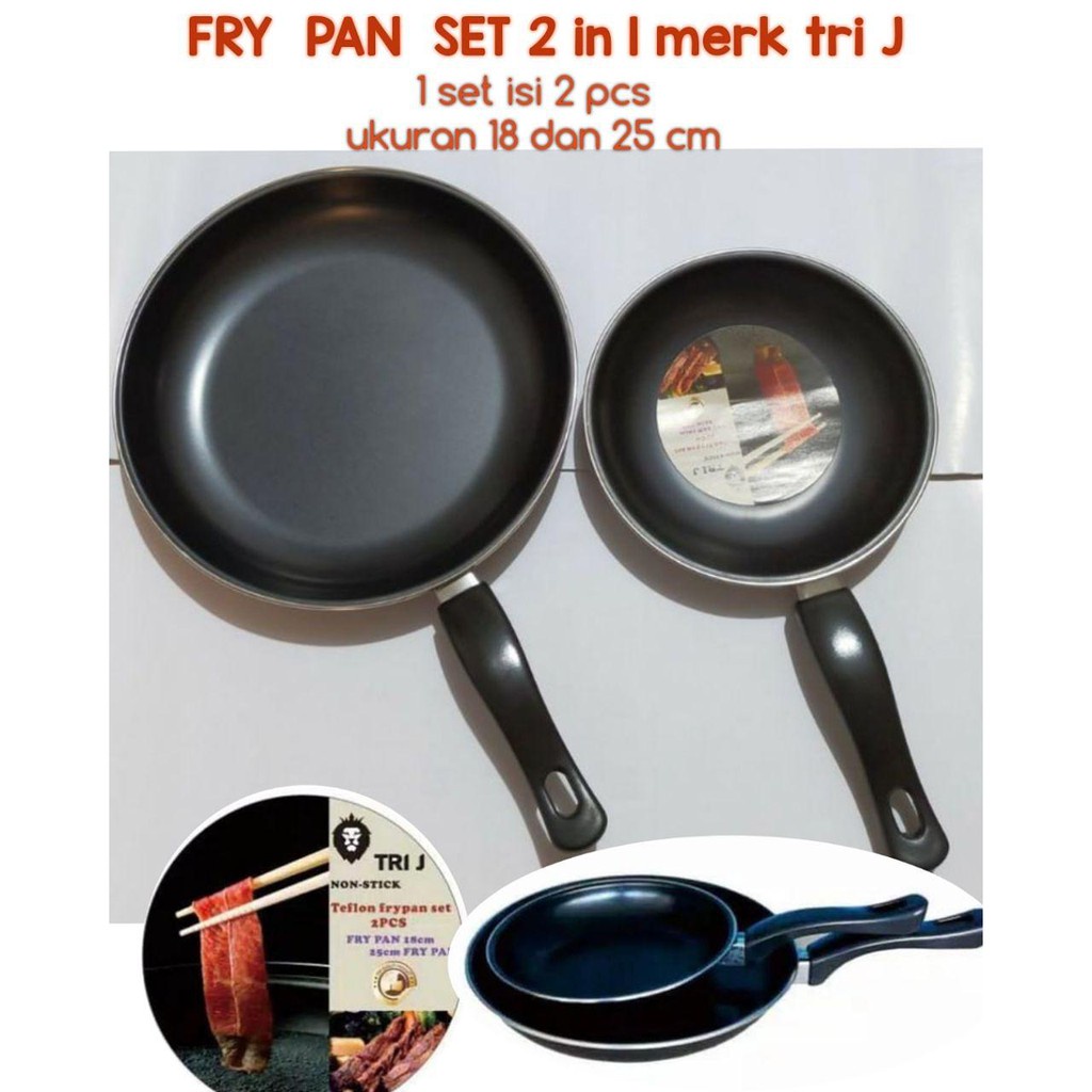 Jual FRYPAN TEFLON SET 2IN1 | Shopee Indonesia