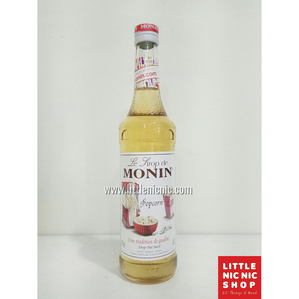 Jual Monin Pop Corn flavoured syrup 70 CL (700ml) sirup rasa minuman ...