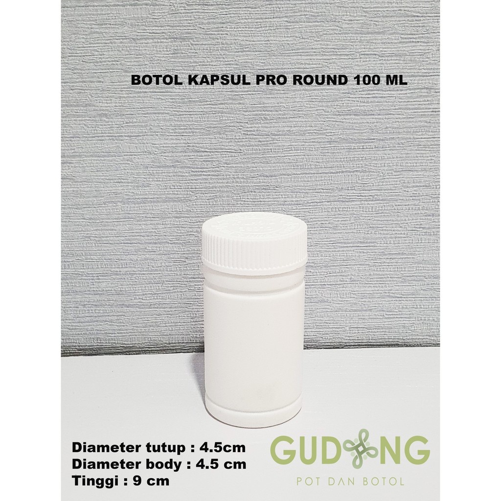 Jual BOTOL KAPSUL 100 ML (KEMASAN 1KG 26 PCS @ Rp 2275) | Shopee Indonesia