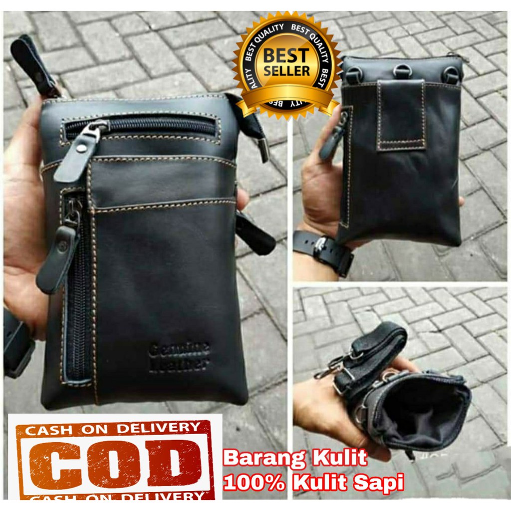 Jual Tas Hp Pria - Tas Selempang Kecil - Tas Hp Serbaguna Kulit Asli ...