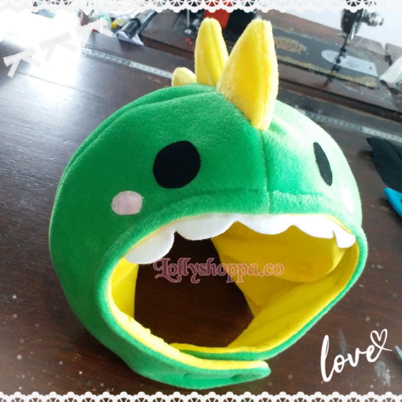 Jual Topi Cute Dino/Cute Dino Hat /Topi karakter hewan/Mini dino hat ...