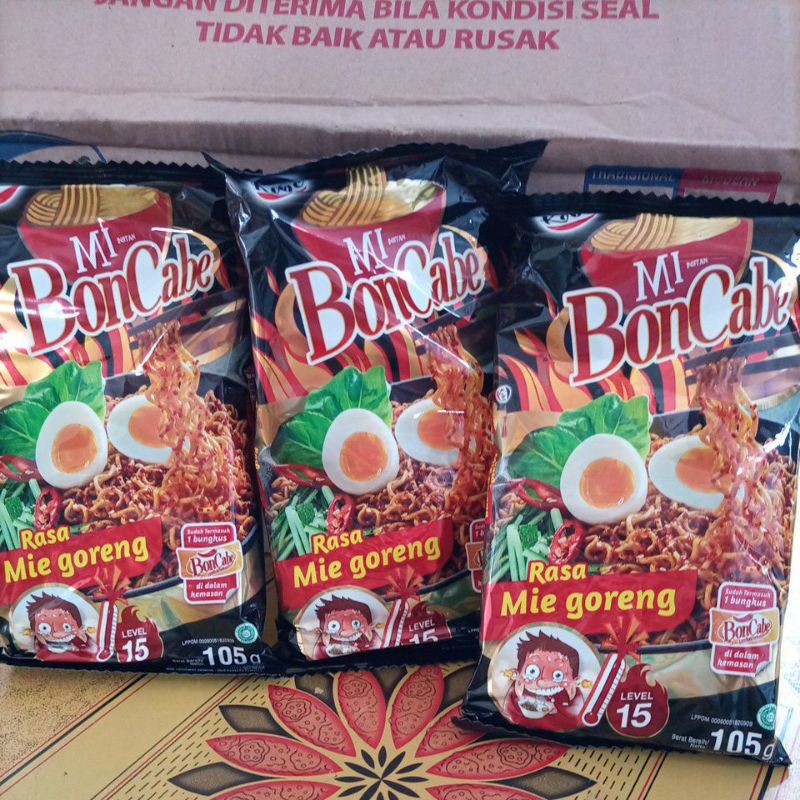 Jual mie bon cabe rasa mie goreng + boncabe 1 bungkus didalam kemasan ...