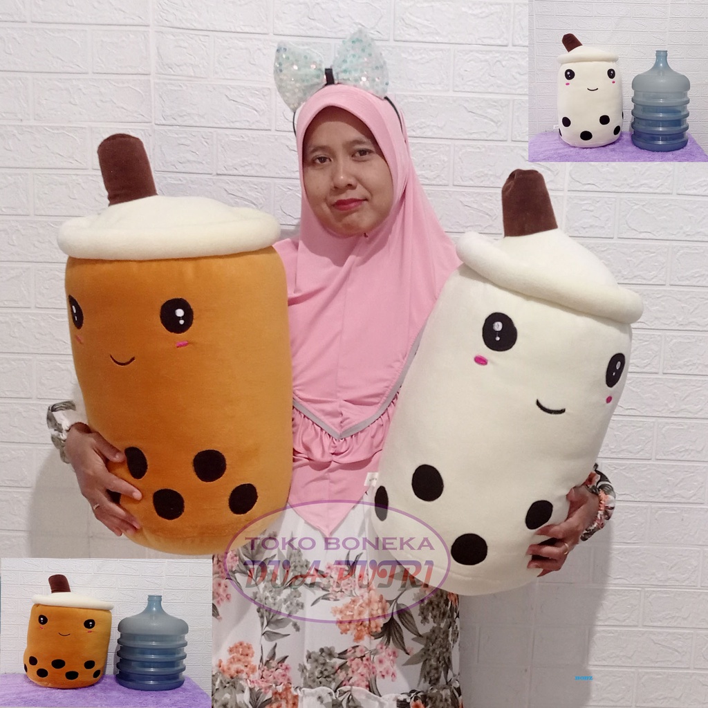 Jual Boneka Boba Bubble Milk Tea Ukran Jumbo 60 cm Lebih Gede Dari ...